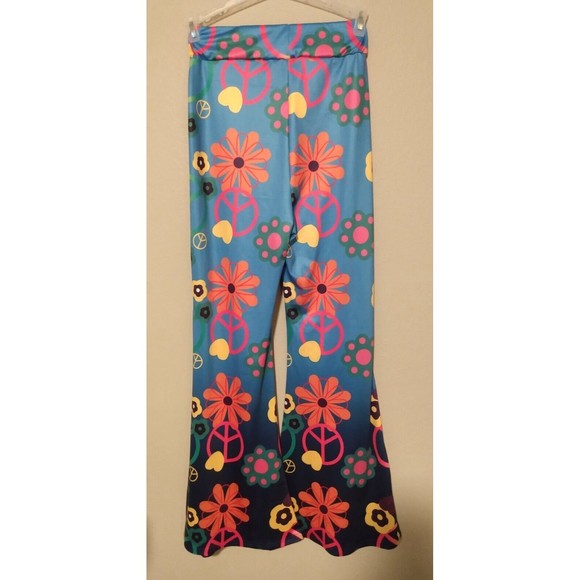 Unbranded | Pants & Jumpsuits | Psychedelic Happy Peace Love Flower ...
